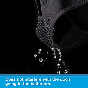 yrenoer Dog Panties for Dogs in Heat, Reusable Female Dog Pants to Prevent Cross-Tailing. Washable Dog Underwear to Protect Female Dogs from Male Dogs (L, Black)