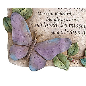 Evergreen Those We Love Don't Go Away Garden Memorial Stone | Outdoor Safe | 10-Inch | Remembrance Gift | Décor for Homes, Lawn and Garden