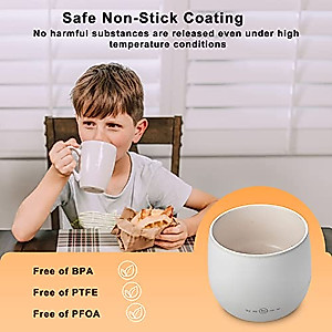 1.6L Mini Rice Cooker, 5 Cups Uncooked Travel Rice Cooker, Suitable for 1-2 people, Multi-cooker for White Rice, Brown Rice, Congee and Soup