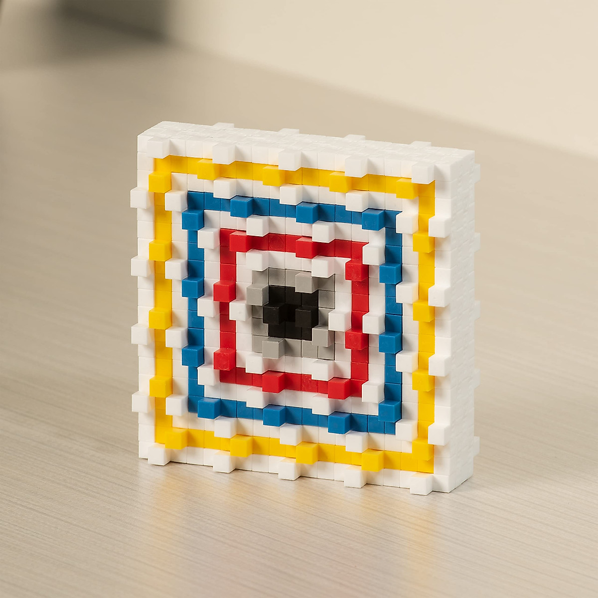 PLUS PLUS - Inspired - Mondrian, Composition A - 350 Pieces - Open-Ended, Art Construction Building Toy, Interlocking Mini Puzzle Blocks