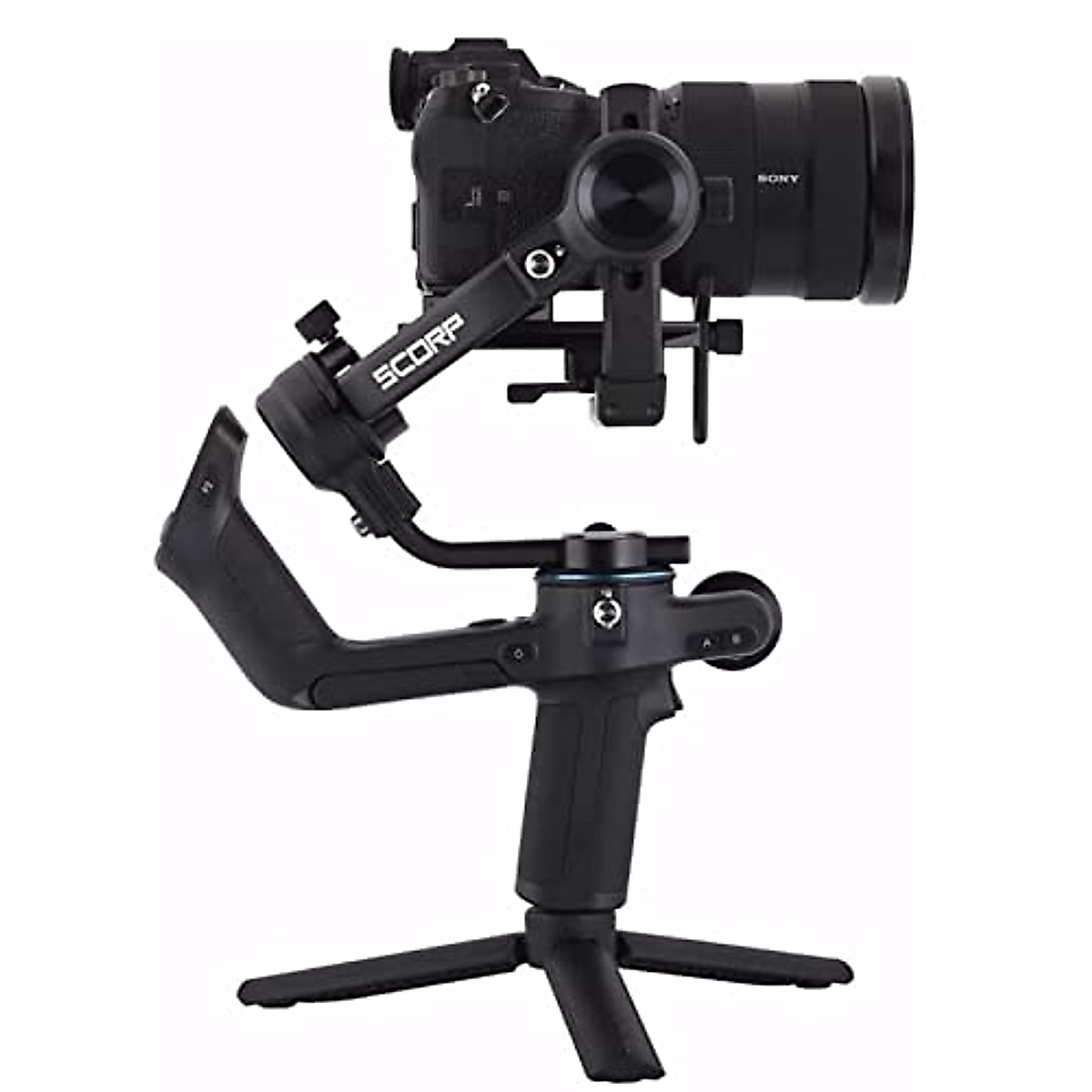 FeiyuTech SCORP-C Camera Gimbal Stabilizer for DSLR and Mirrorless Cameras,Camera Handheld Gimbal 3-Axis, 5.51lbs Payload for Sony/Canon/Panasonic/Lumix/Nikon/Fujifilm,with Tripod