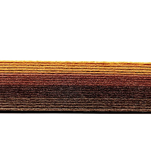 HellooColor 4x5 Pcs Felt Fabric Sheet 8x12 inches Brown Series Craft Squares Nonwoven 1mm Thick