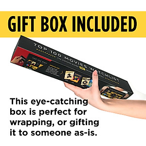 Official IMDb Top 100 Movies Scratch Off Poster - Made in USA with IMDb - Premium Bucket List - 16.5x23.4" - Unique Gift for Film Lovers Featuring 100 Top IMDb Films of All Time