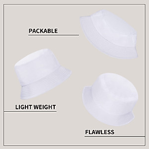 Rosoz Bucket Hat for Women Men Summer Travel Beach Sun Hat Outdoor Cap Unisex Bucket Hats