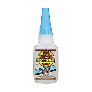 Gorilla Super Glue, 20 Gram, Clear, (Pack of 2)