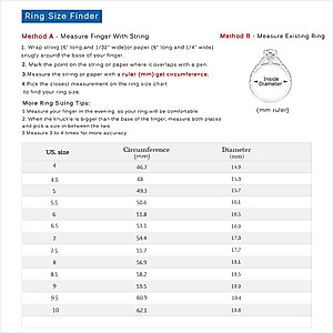 Bo.Dream Radiant Cut 2 Carat Cubic Zirconia Engagement Rings for Women Platinum Plated Sterling Silver Size 7