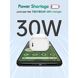 30W USB C Super Fast Charger - for Google Pixel 8/8 Pro/7/7 Pro/6,Samsung Galaxy S21/S22,Note 20,iPad Pro 12.9/11 inch,MacBook Air(6 FT Cable)