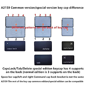New Replacement Keyboard Keycaps,Full Set of US Replacement Keycaps QWERTY for MacBook Pro Retina 13" 15" A1989 A1990 A1932 2018-2019 Year