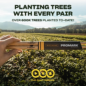 ProMark Drum Sticks - Mike Portnoy Drumsticks - ActiveGrip For Secure, Comfortable Grip - Gets Tackier As Your Hands Sweat - Active Grip Finish, Oval Wood Tip, Hickory Wood - 1 Pair