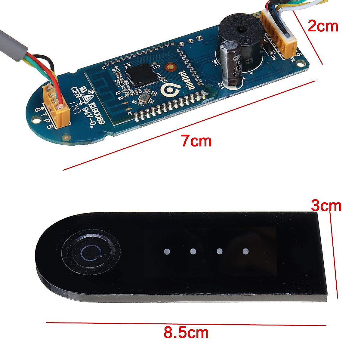 Chuancheng Bluetooth Circuit Board & Dashboard Cover Replacement for Xiaomi MIJIA M365 Electric Scooter