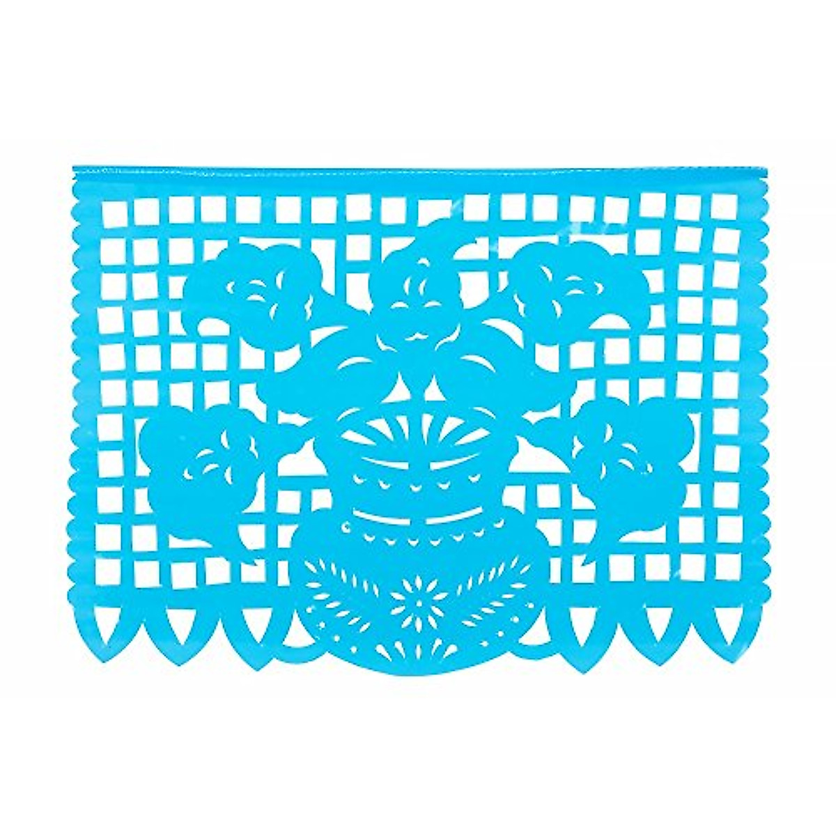 Paper Full of Wishes Festival Mexicano Large Plastic Papel Picado Banner, 9 Multi-Colored Panels 15 feet Long