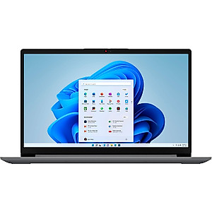 Lenovo 2023 IdeaPad 1 15.6" Laptop, AMD Athlon Silver 7120U Processor, 4GB LPDDR5 RAM, 128GB SSD, AMD Radeon Graphics, HDMI,Wi-Fi 6, Anti-Glare, Windows 11 Home S, Cloud Grey