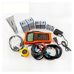 Flow Control Meter Food Grade Portable Digital Ultrasonic Liquid Flow Meter,Handheld Ultrasonic Flow Meter Tap Water Heat Meter Used in Petroleum,Food, Etc.