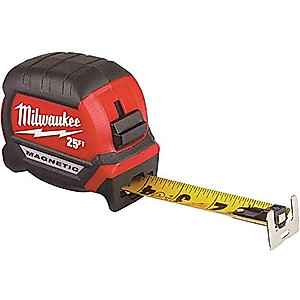 Milwaukee Tool 48-22-7125 Magnetic Tape Measure 25 ft x 1.83 Inch, 2 Pack
