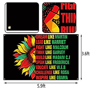 Juneteenth Photo Booth Backdrop Black History Month African American National Holiday Party Decoration Afro February Festival Photography Background Decor