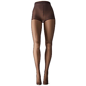 Hanes Silk Reflections Women's Plus-Size Enhanced Toe Pantyhose, Barely Black, 3