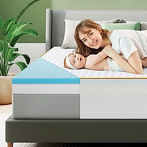 VISCOFLEX Twin XL Mattress Topper 3 Inch, Firm to Extra Firm Memory Foam Mattress Topper, High Density Foam Bed Topper Twin XL for College Dorm Bed, Best Firmness &Body Support, with Deep Pocket Sheet