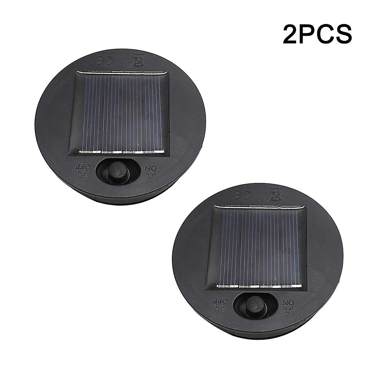 CALIDAKA Solar Lantern Top Replacement Solar Light Replacement Parts Solar Light Replacement Top for Outdoor Hanging Lanterns Garden Patio Walkway Yard Decoration Gifts Table Home