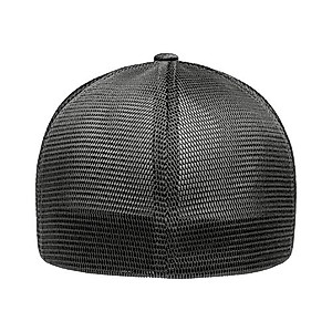 Flexfit unisex adult Flexfit Melange Unipanel Trucker Cap, Dark Grey, Large-X-Large US