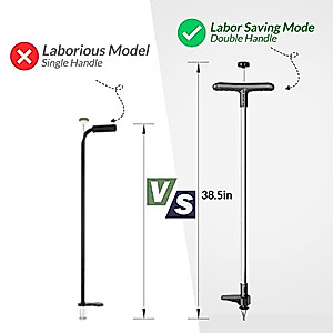 Walensee Upgraded Weed Puller, Stand Up Weeder Hand Tool, Long Handle Garden Weeding Tool with 5 Claws, Hound Weed Puller for Dandelion, Standup Weed Root Pulling Tool and Picker, Grabber (1 Pack)