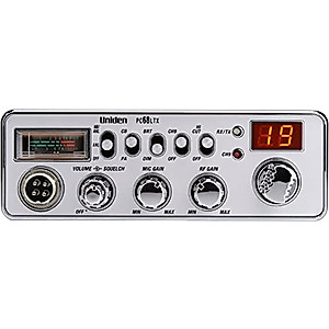 Uniden PC68LTX 40-Channel CB Radio with PA/CB Switch, RF Gain Control, Mic Gain Control, Analog S/RF Meter, Instant Channel 9, Automatic Noise Limiter, and Hi-Cut Switch,Silver