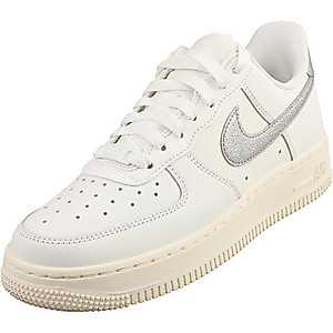 Nike Air Force 1 Low Women Summit White/Metallic Silver DQ7569-100 8.5