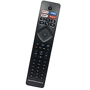 Smartway2save NH800UP RF402A-V14 Replacement Voice Remote Control Compatible for Philips Android 4K Ultra HD Smart LED TV with Google Assistant, Netflix Vudu YouTube Google Play Buttons