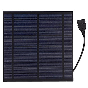 Ejoyous Solar Panel, 5W Solar Powered Fan Mini Cooling Exhaust Fan Photovoltaic Solar Panel Fan Set for Greenhouse Home Chicken House Cooling