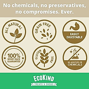 EcoKind Pet Treats Premium Gold Himalayan Yak Cheese Dog Chew, Gluten Free, Lactose Free, All Natural Chews for Small to Large Dogs | Keeps Dogs Busy & Enjoying, Indoors & Outdoor Use, 1 lb. Bag