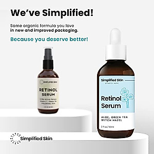 Retinol Serum for Face - Anti Aging Retinol with Hyaluronic Acid Face Serum for Acne Marks and Skin Texture Smoothing Fine Lines & Wrinkles - 2.5% Retinol Facial Serum for Day & Night - 2 Fl Oz