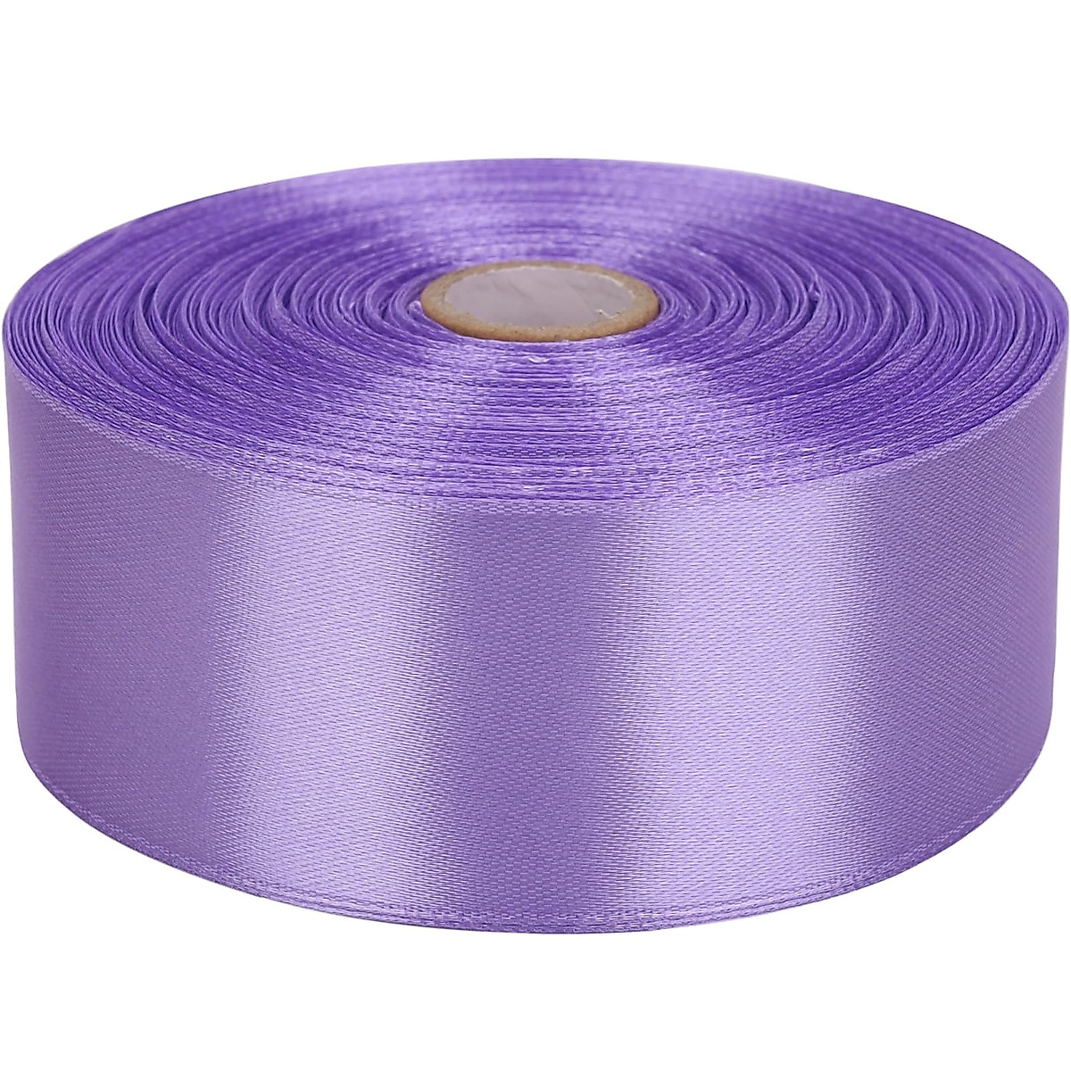 Baocuan 1-1/2 inch Coral Purple Satin Ribbon 50 Yards Solid Fabric Ribbons Roll for Wedding Invitations, Bridal Bouquets, Sewing, Party Decorations, Gift Wrapping and More
