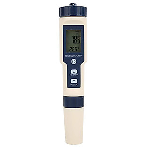 PH Meter 5 in 1 Water Digital PH Tester Pen Portable PH Salinity Temp TDS EC Meter Multifunctional Water Quality Tester Detector