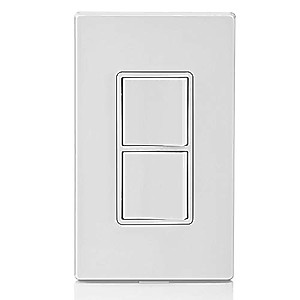 Leviton 5634-W 15 Amp, 120/277 Volt, Decora Single-Pole, AC Combination Switch, Commercial Grade, Grounding, White, Small