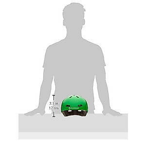 Punisher Skateboards Pro 13-Vent BMX Bike and Skateboard Helmet, Bright Neon Lime Green, Youth/Teen 9+, medium (9283)