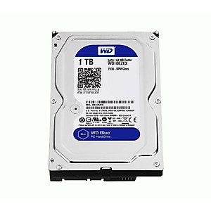 Western Digital Blue WD10EZEX 1TB 3.5 inches SATA 7200RPM 64MB Hard Drive Internal (Renewed)
