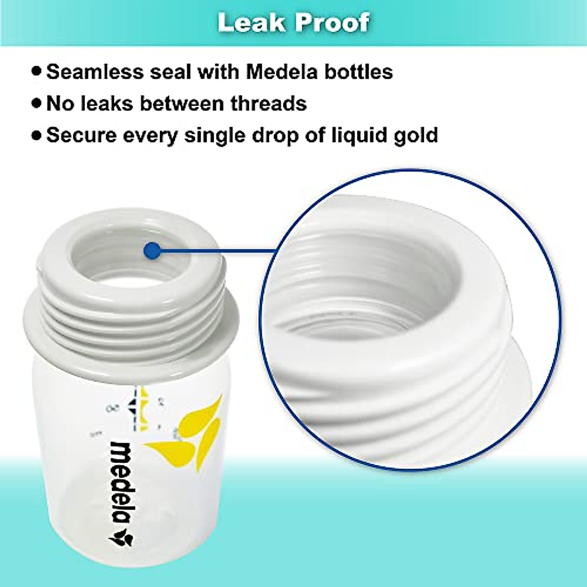 Nenesupply Bottle Thread Changer Converter Flange Adapter for Spectra Flange. Use with Spectra S2 Accessories and Medela Bottles. Not Original Spectra Pump Parts Use as Spectra Medela Adapter