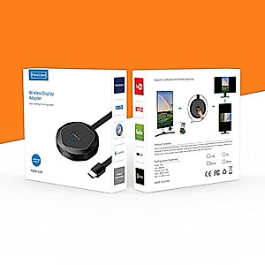 #8577Mo Wireless Display Adapter/Receiver 1080P Support Mirror Phone/Tablet/Laptop to HDTV Supports Select Android & Windows