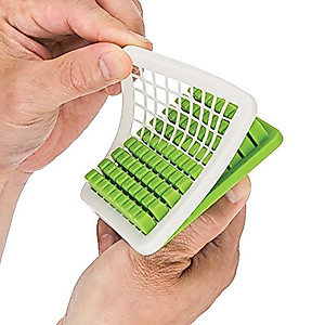 Progressive International Tower Fry Cutter, 1, White/Green