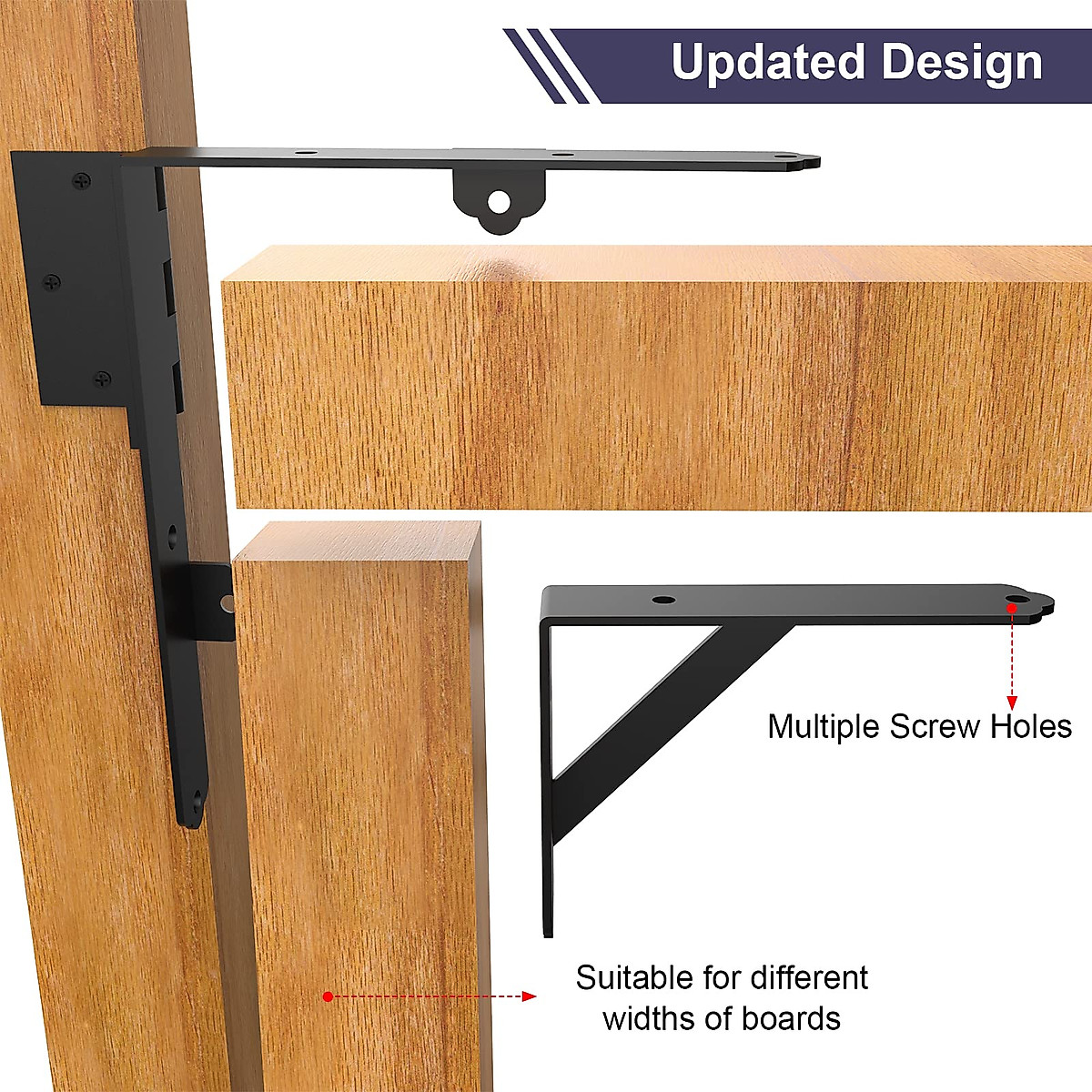 GoldOrcle Corner Brace Bracket Anti Sag Gate Frame Hardware Kit for Wooden Fence with Latch
