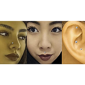 DesignedDazzle Small 2mm Height Magnetic Nose Stud