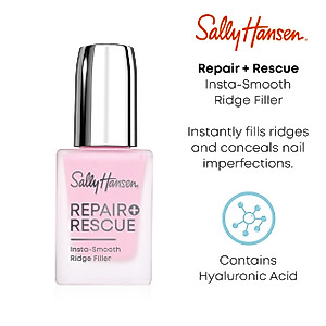 Sally Hansen® Repair + Rescue, Insta-Smooth Ridge Filler, Contains Hyaluronic Acid, Conceals Nail Imperfections, Smoothens Nail