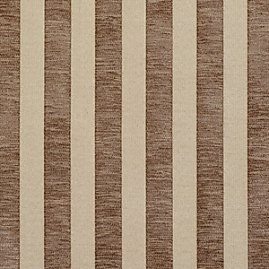 B0850G Light Brown Woven Striped Chenille Upholstery Fabric by The Yard