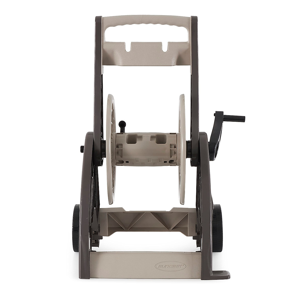 Suncast 175 ft. Hosemobile Garden Hose Reel Cart with 6" Wheels, Bronze/Taupe