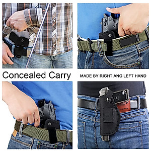 Universal Gun Holsters for Men Women, IWB/OWB 9mm Holsters for Pistols Right Left, 380 Gun Holster, Concealed Carry Holster Fits S&W M&P Shield Glock 17 19 26 27 42 43 Revolver, Similar Handguns