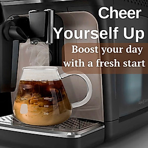 Erlenmeyer Flask Mug - Beaker Coffee Mug with Measurements - Borosilicate Thick Durable Glass 16.9oz (500mL) Capacity - Great Gift for Anyone who Loves Science & Chemistry