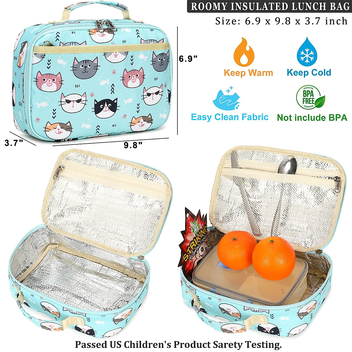 Kids Backpack Boys School Backpack with Lunch Bag Elementary Bookbag Back to School Travel Daypack