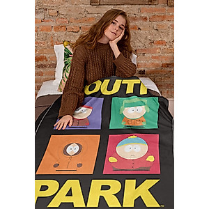 INTIMO South Park Stan Marsh Kyle Cartman Kenny McCormick Color Frames Throw Blanket