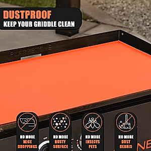 Griddle Mat for Blackstone Grill, 36" Silicone Protective Mat Cover for Blackstone Griddle Accessories, BBQ Grill Mat Protect Griddle from Insects, Debris and Rust