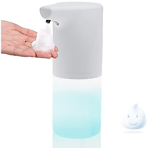 GZRKF Automatic Foaming Soap Dispenser Bathroom Hand Soap Dispenser Automatic Dish Soap Dispenser for Kitchen Sink Bathroom Commercial Hotel White
