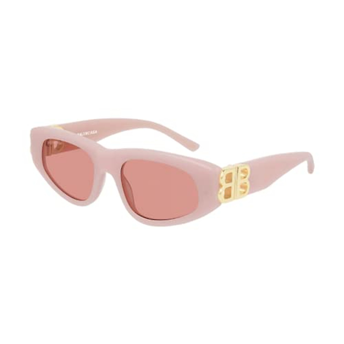 Balenciaga BB0095S 003 53MM Pink/Red Cateye Sunglasses for Women + Bundle with Designer iWear Eyewear Kit